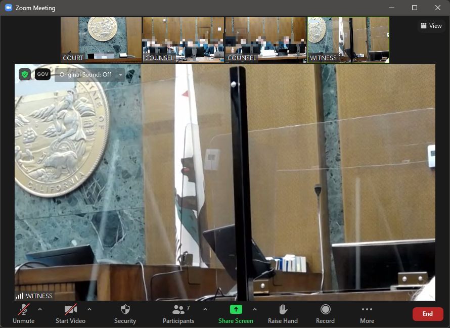 ZOOM GOV Hosting for Trials and Arbitrations - Litigation-Tech